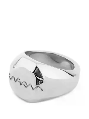 Marni Logo Signet Ring - Silver