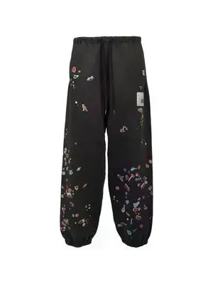 Mihara Yasuhiro Stickers Track Pants - Black