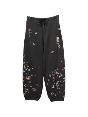 Mihara Yasuhiro Stickers Track Pants - Black
