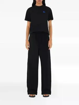 Burberry Equestrian Knight-embroidered T-shirt - Black