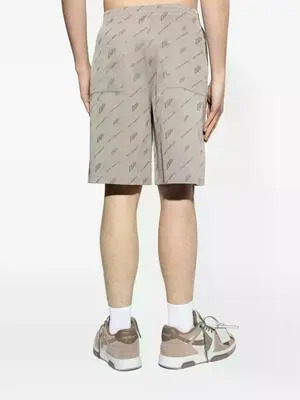 Off-White Logo-print Shorts - Neutrals