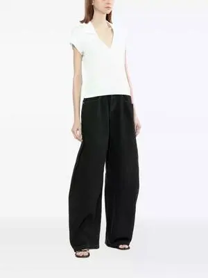 COURREGES V-neck Collar Top