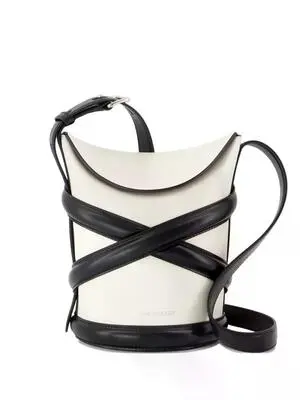 Alexander McQueen The Curve Bucket Bag - Neutrals