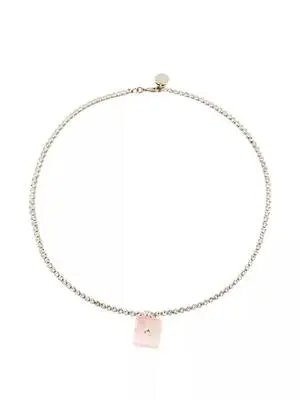 Marni Cube-pendant Necklace - Silver