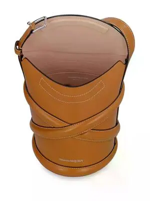 Alexander McQueen The Curve Bucket Bag - Brown
