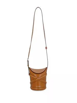 Alexander McQueen The Curve Bucket Bag - Brown