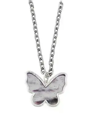 POISONED HEARTS Butterfly Pendant Chain Necklace