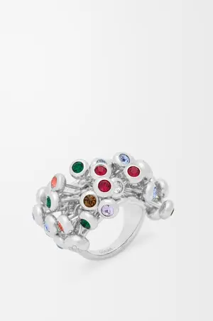Loewe Push Pin Ring - Silver/multicolor