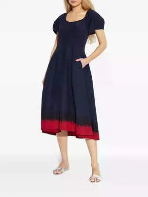 Tory Burch Puff-sleeve Midi Dress