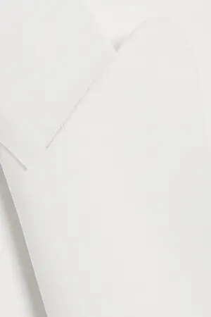 Norma Kamali Belted Cady Mini Tuxedo Dress