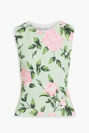 Oscar De La Renta Printed Camis Tanks For Women