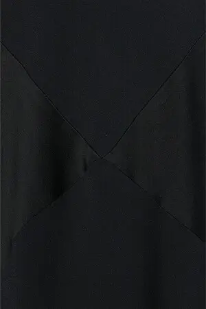 Veronica Beard Francis Satin-paneled Crepe Maxi Dress