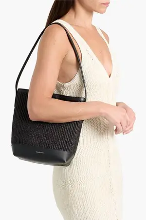 MANSUR GAVRIEL Everyday Cabas Raffia Tote - Black