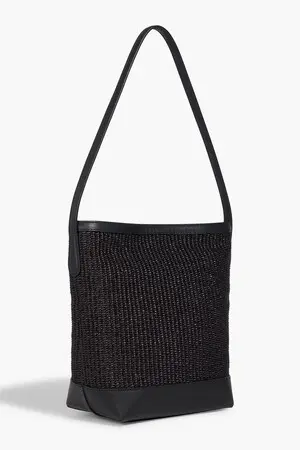 MANSUR GAVRIEL Everyday Cabas Raffia Tote - Black