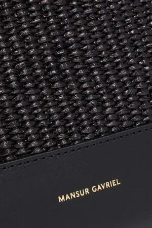 MANSUR GAVRIEL Everyday Cabas Raffia Tote - Black