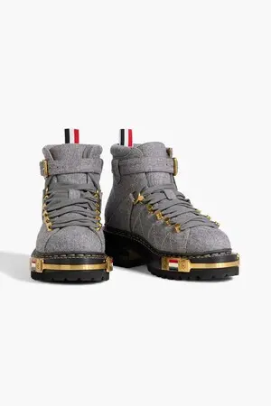 Thom Browne Tweed Hiking Boots