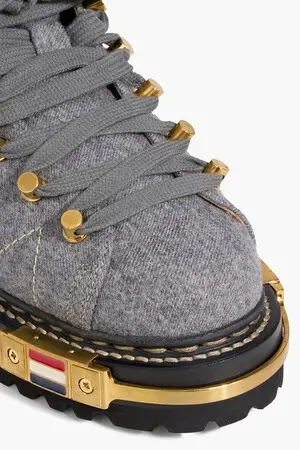 Thom Browne Tweed Hiking Boots