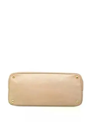 Prada Large Saffiano Lux Galleria Tote Bag - Brown