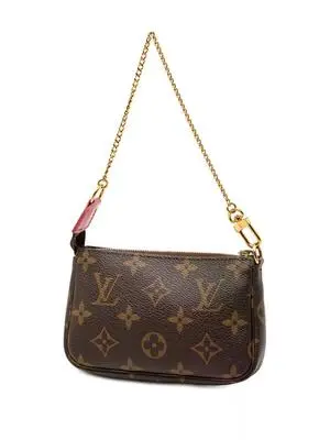 LOUIS VUITTON 2020 Monogram Vivienne Christmas Roller Coaster Mini Pochette Accessoires Handbag - Brown