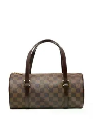 LOUIS VUITTON 2005 Damier Ebene Papillon 26 Handbag - Brown