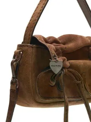 Acne Studios Suede Shoulder Bag - Brown