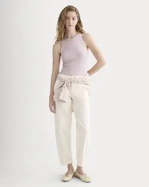 Everlane Twisted Barrel Pant - Bone