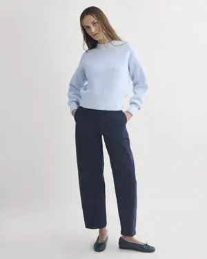 Everlane Twisted Barrel Pant - Navy