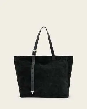 ALLSAINTS Haven Suede Tote Bag - Black