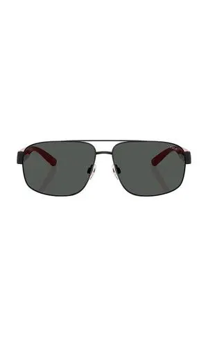 Polo Ralph Lauren Pilot Sunglasses - Shiny Red & Black