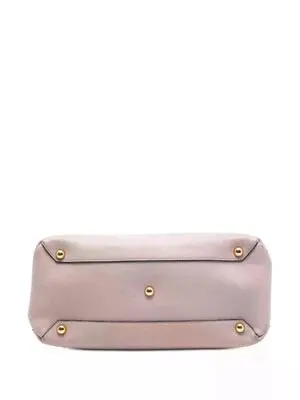 Burberry Leather Banner Satchel - Pink