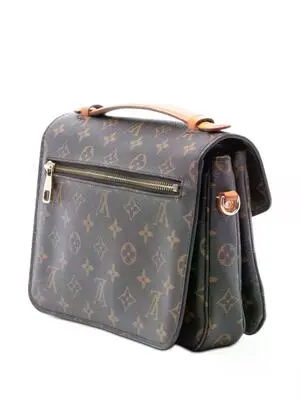 LOUIS VUITTON 2015 Monogram Pochette Metis Satchel - Brown