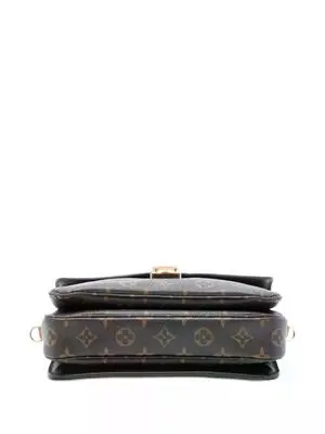 LOUIS VUITTON 2015 Monogram Pochette Metis Satchel - Brown