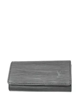 LOUIS VUITTON 2004 Epi 4 Key Holder - Black