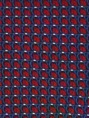 FERRAGAMO Jacquard Pegasus Tie - Blue