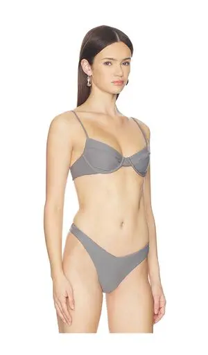 LOVEWAVE The Lenora Top - Stone Gray