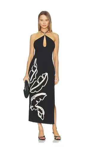 SEVEN WONDERS Brontie Midi Dress - Black
