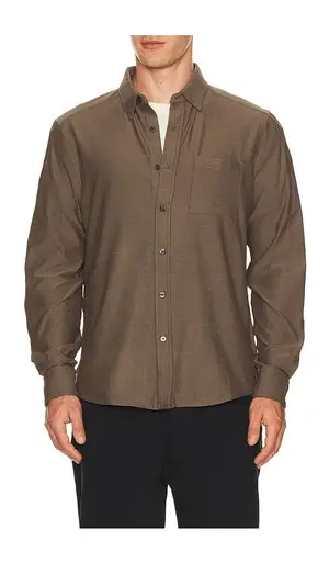 RHONE Work From Home Shirt In Brown