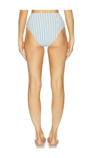 Simkhai Teya High Waisted Ruched Bikini Bottom