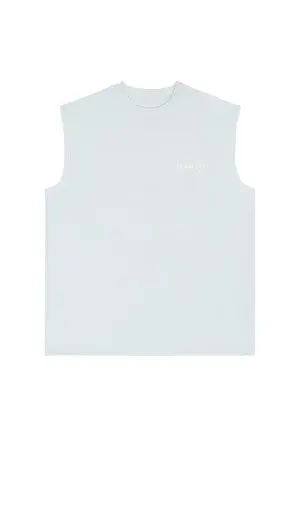 247 BY REPRESENT Team Oversized Tank In Baby Blue - Glacier