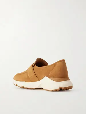 TOD'S Buckled Suede Sneakers