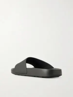 Givenchy Logo Rubber Slides - Black