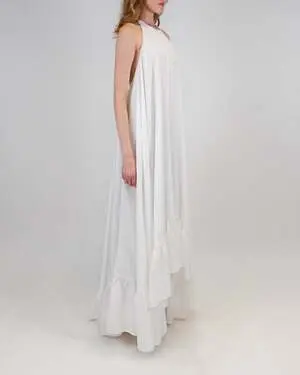 Azeeza Sadie Halter Gown - White