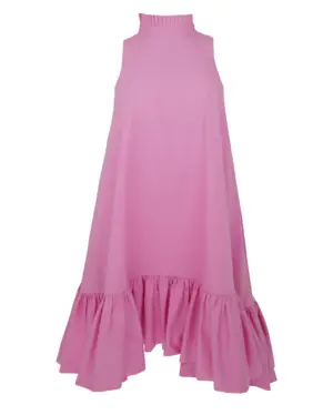 Azeeza Alcott Poplin Mini Dress Bubblegum