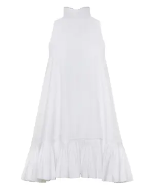 Azeeza Alcott Poplin Mini Dress - White