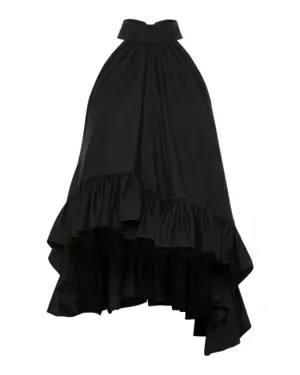 Azeeza Plath Poplin Top Black