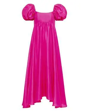 Magenta Silk Dresses