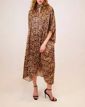 Azeeza Raini Satin Midi Dress