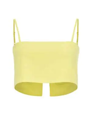 Azeeza Walton Poplin Top - Lemon