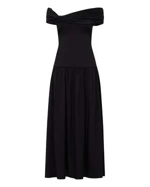 Azeeza Veda Satin Midi Dress