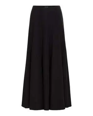 Azeeza Soren Poplin A-line Skirt - Black